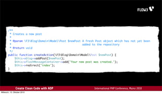 Creating Clean Code with AOP | PPT