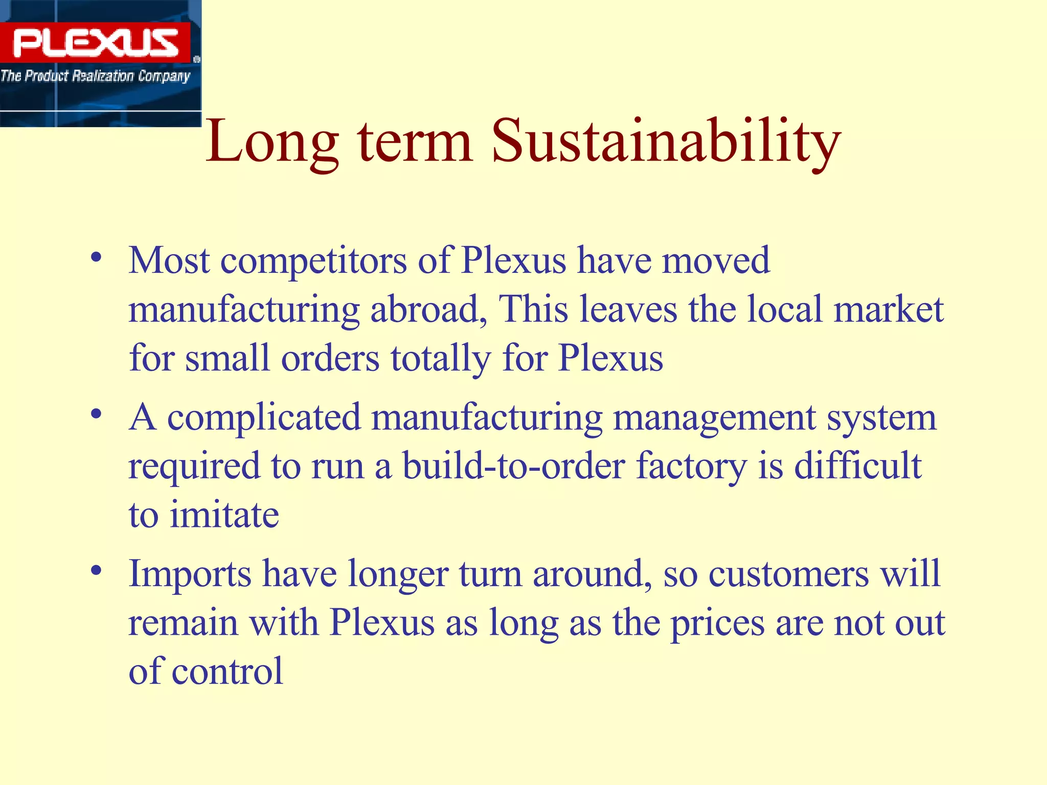 Creating Competitive Advantages Over Imports | PPT