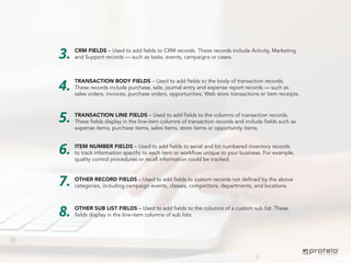 NetSuite Tip: Creating Custom Fields In NetSuite | PPT