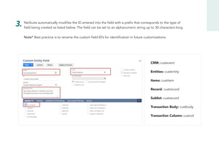NetSuite Tip: Creating Custom Fields In NetSuite | PPT