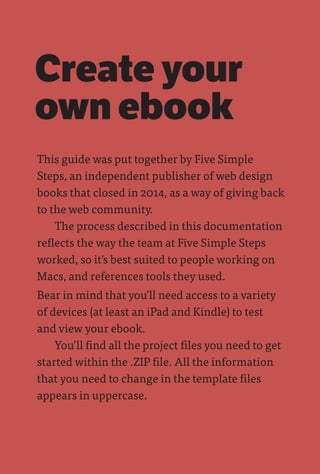 Creating ebooks | PDF