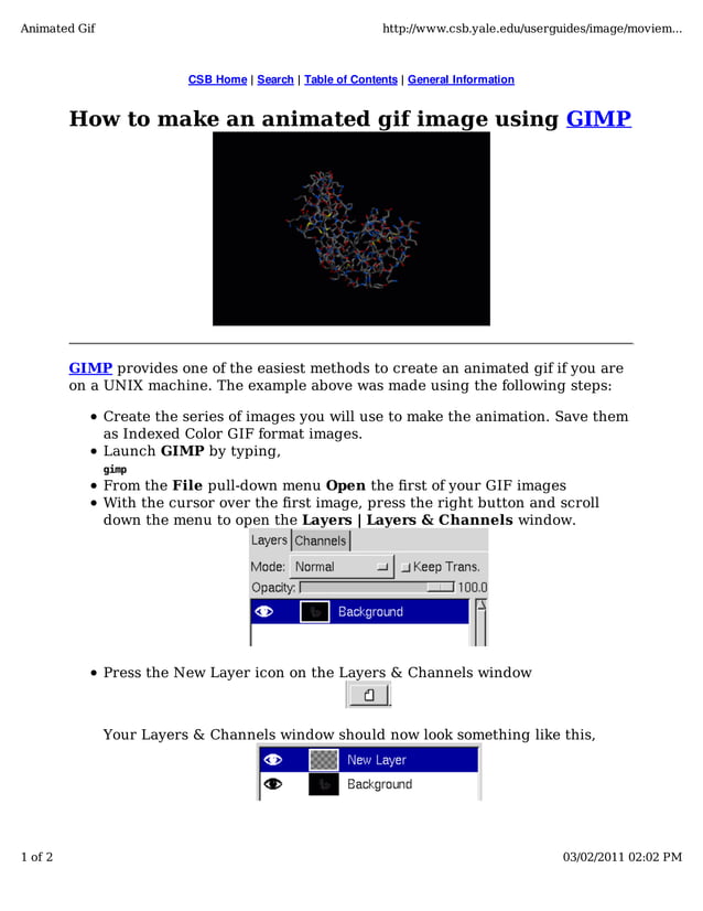 Creating GIFs with GIMP | PDF