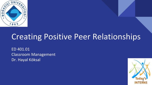 Creating Positive Peer Relationships | PPTX | Secondary Education ...