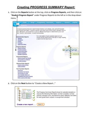Creating progress-summary-reports | PDF