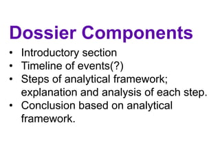 Creating Research Dossiers | PPTX