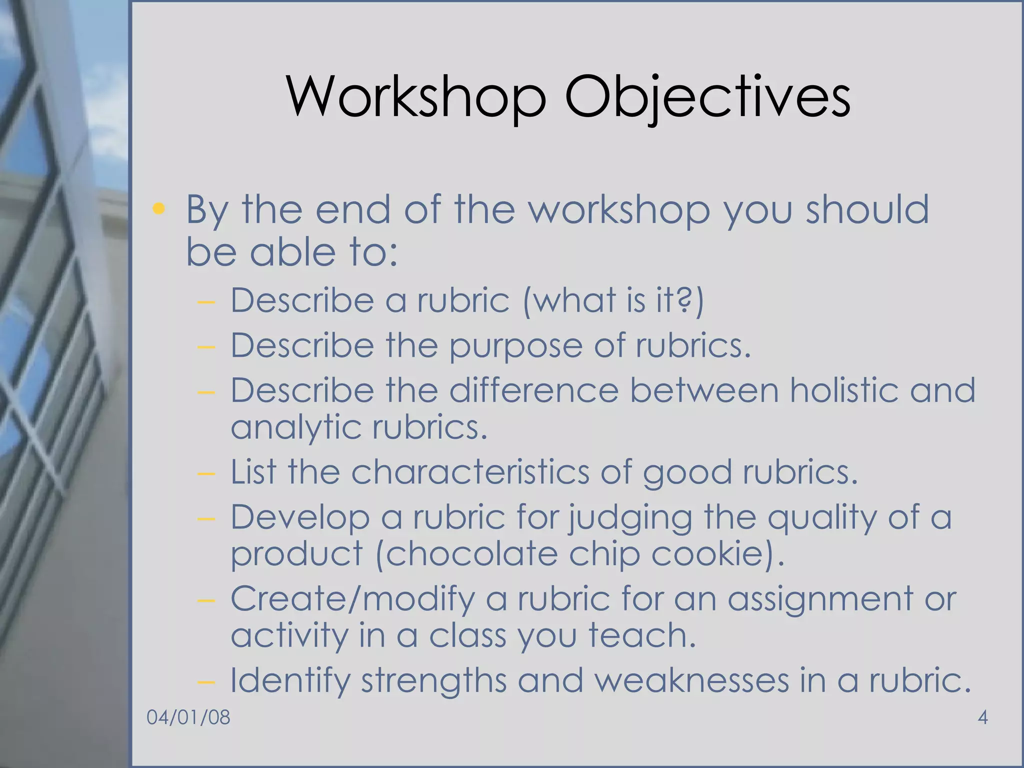 Creating Rubrics | PPT