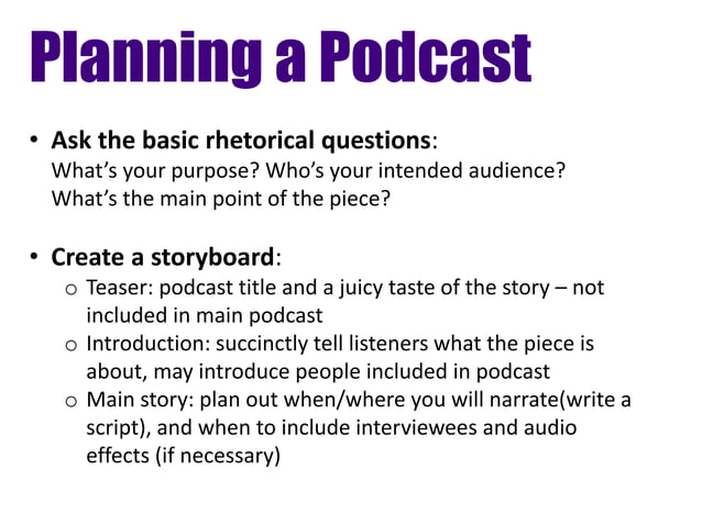 Creating Science-Based Podcasts | PPT