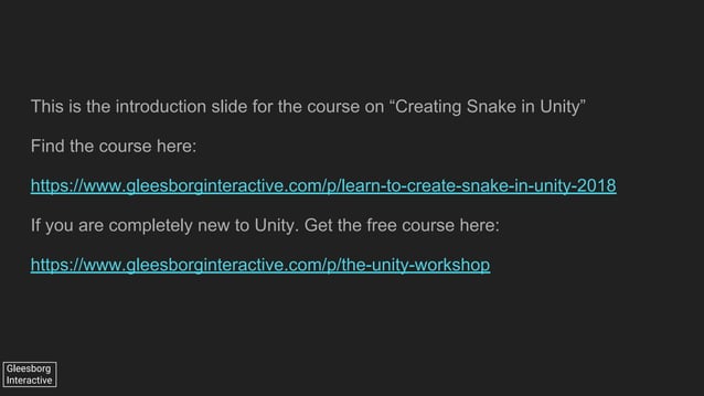 Creating Snake In Unity 2018 | PDF | Video Game Genres | Video Gaming