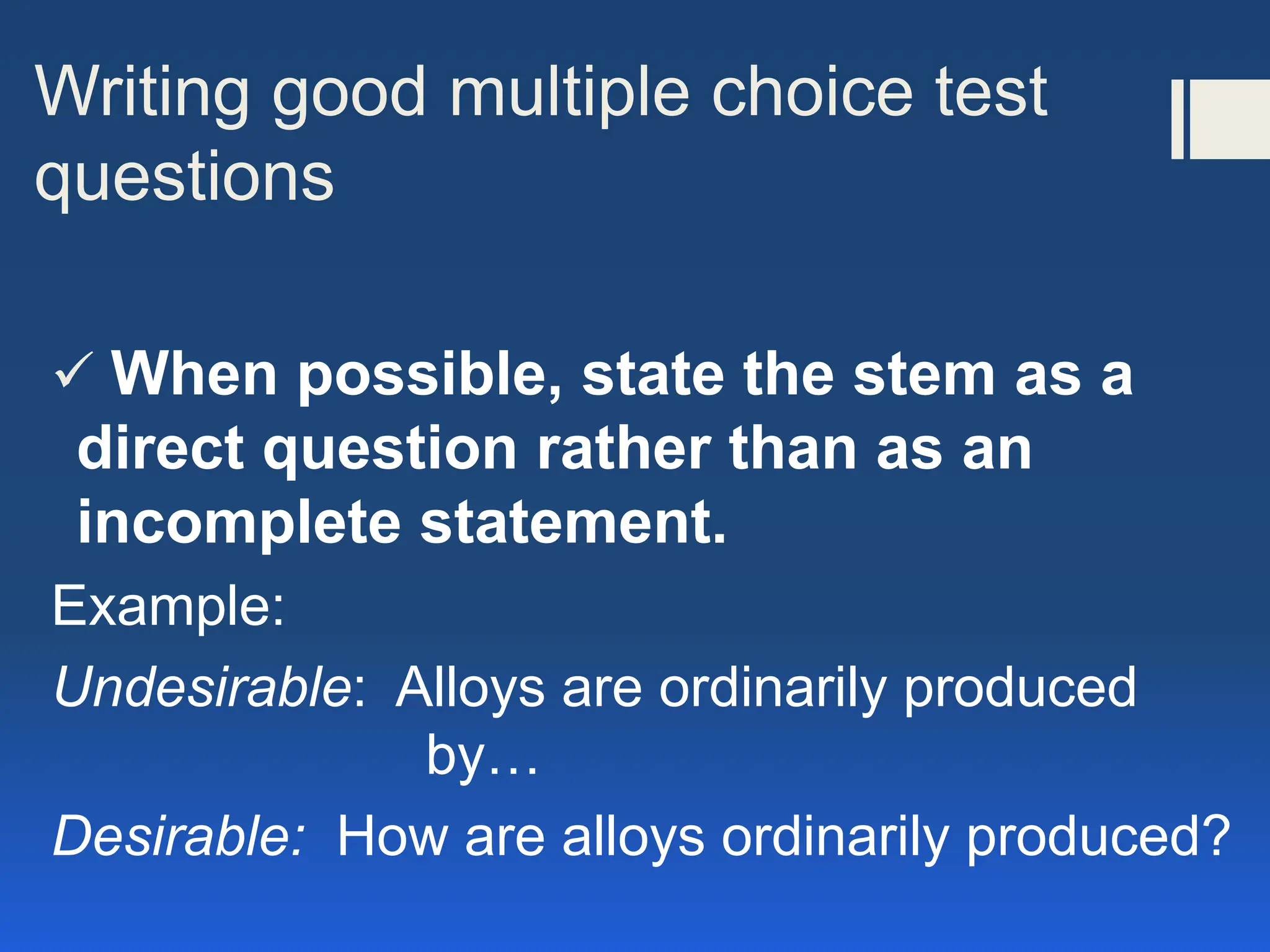 Guidelines in Making Test Item Questions | PPTX