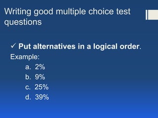 Guidelines in Making Test Item Questions | PPTX