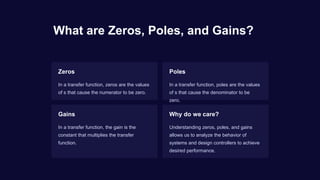 Creating-Zero-Pole-Gain-Models for Engineering | PPT