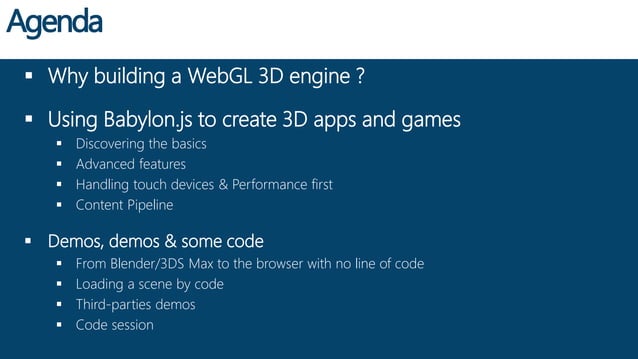 Creating 3D Worlds with WebGL and Babylon.js - Codemotion.es