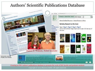 Creating a 21st Century Science Library: How and Why | PPT