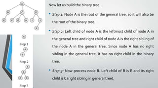 Creating a Binary tree from a General Tree.pptx | Programming Languages | Computing