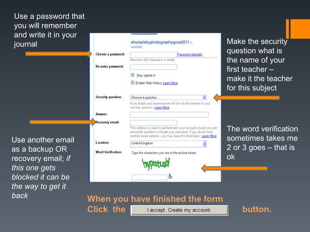 Creating a blog | PPT