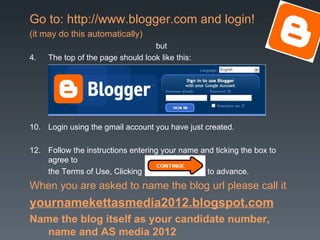 Creating a blog | PPT