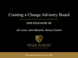 Creating A Change Advisory Board | PPT