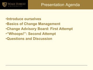 Creating A Change Advisory Board | PPT