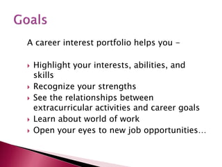Creating a career portfolio | PDF