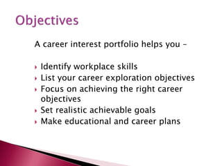 Creating a career portfolio | PDF