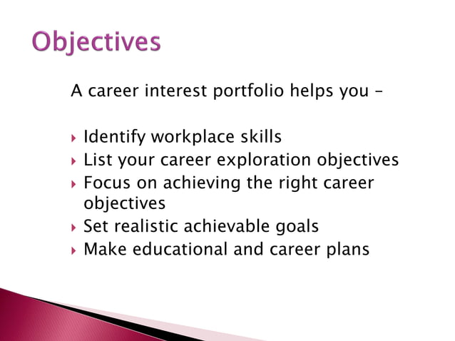 Creating a career portfolio | PDF