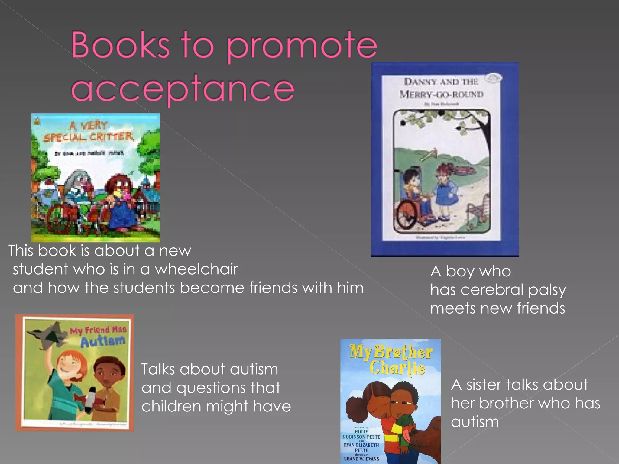 Creating acceptance of disabilities in the classroom | PPT