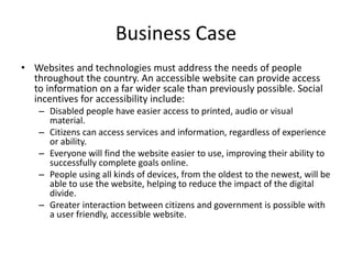 Creating accessibility policy | PPTX