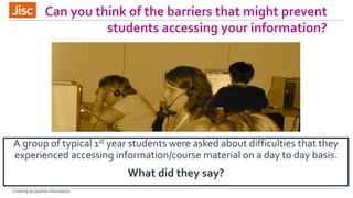 Creating Accessible Information | PPTX