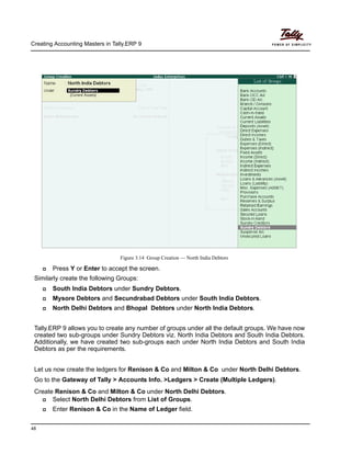 Creating accounting masters tally erp 9 | PDF