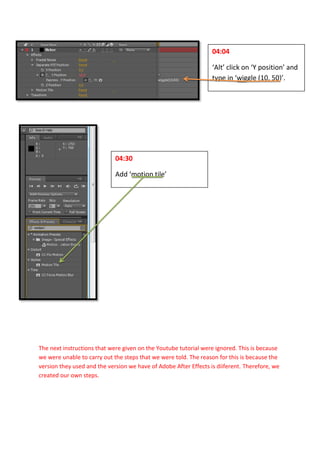 Creating a cctv monitor affect in adobe after effects cs5 | DOCX