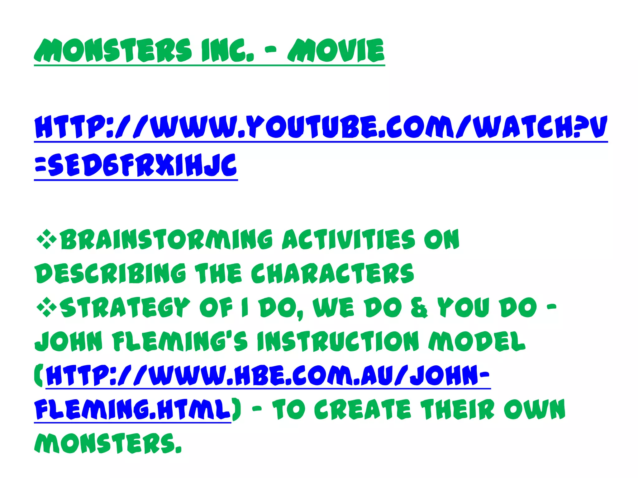 Creating a character! | PPTX