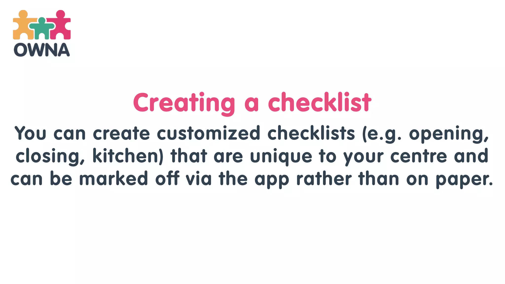 Creating a checklist | PPT