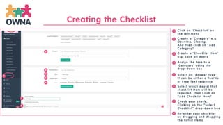 Creating a checklist | PPT