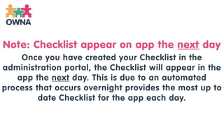 Creating a checklist | PPT