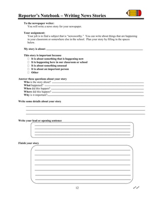 Creating a classroomnewspaper | PDF