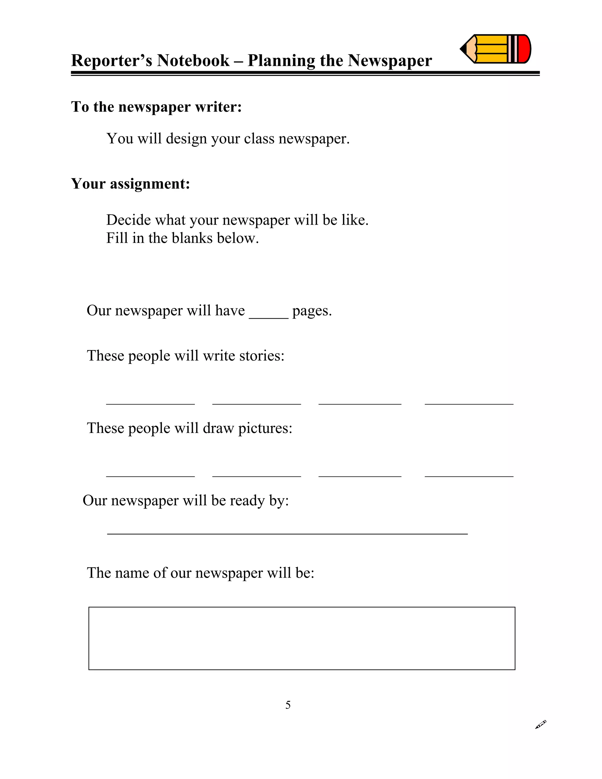 Creating a classroomnewspaper | PDF