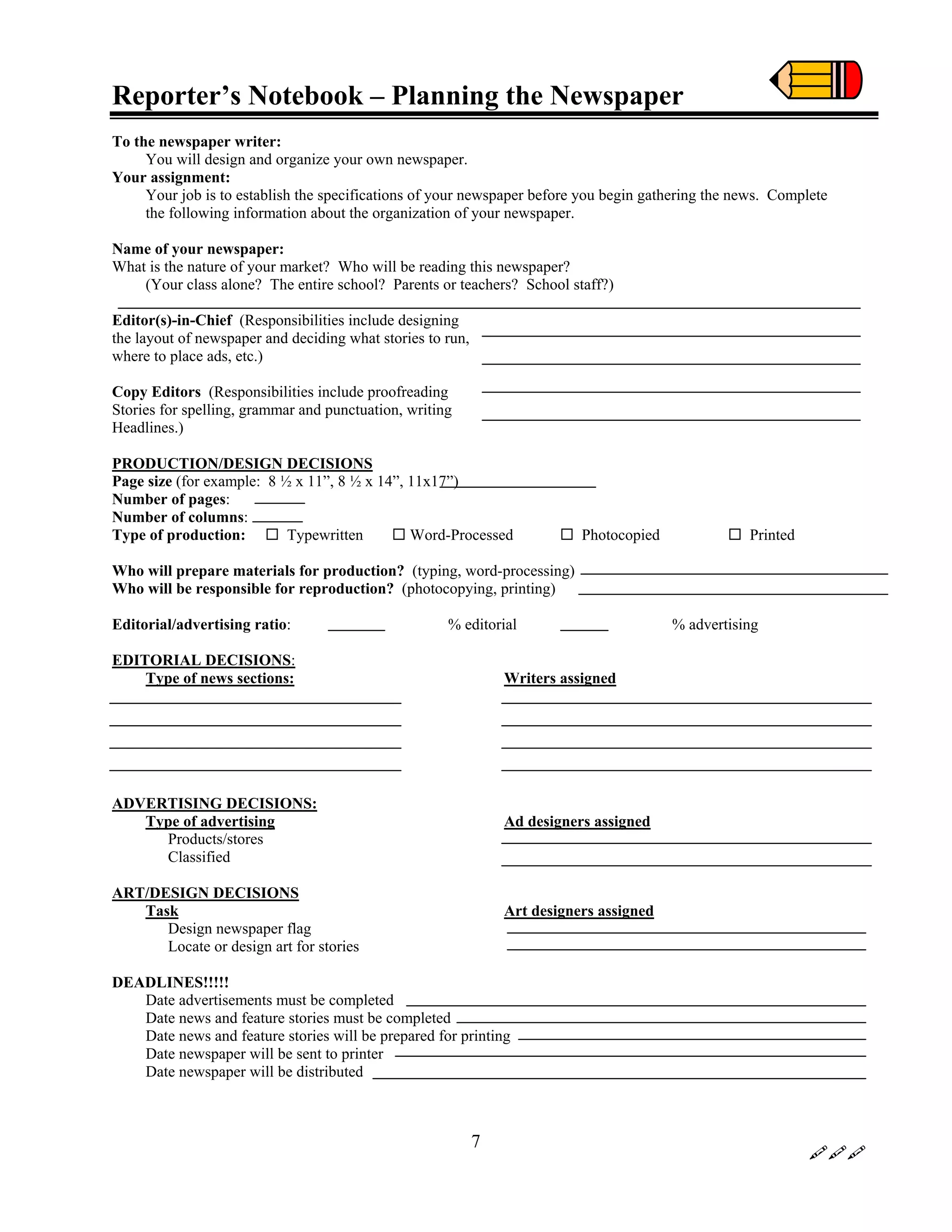 Creating a classroomnewspaper | PDF