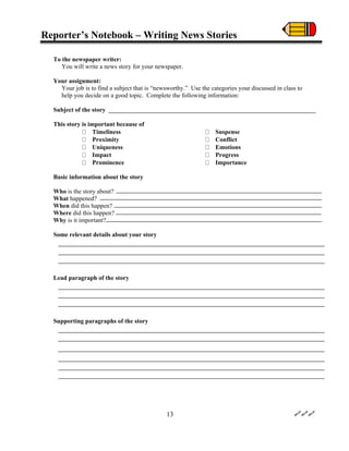 Creating a classroomnewspaper | PDF