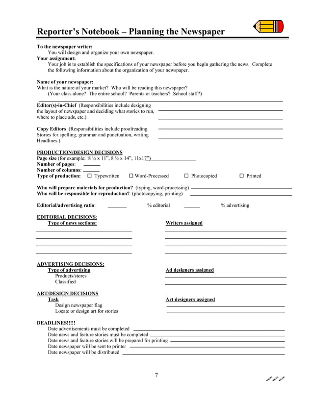 Creating a classroomnewspaper | PDF