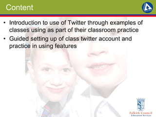 Creating a class twitter account to share classroom learning | PPT