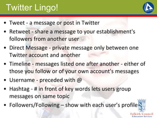 Creating a class twitter account to share classroom learning | PPT