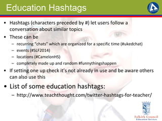 Creating a class twitter account to share classroom learning | PPT
