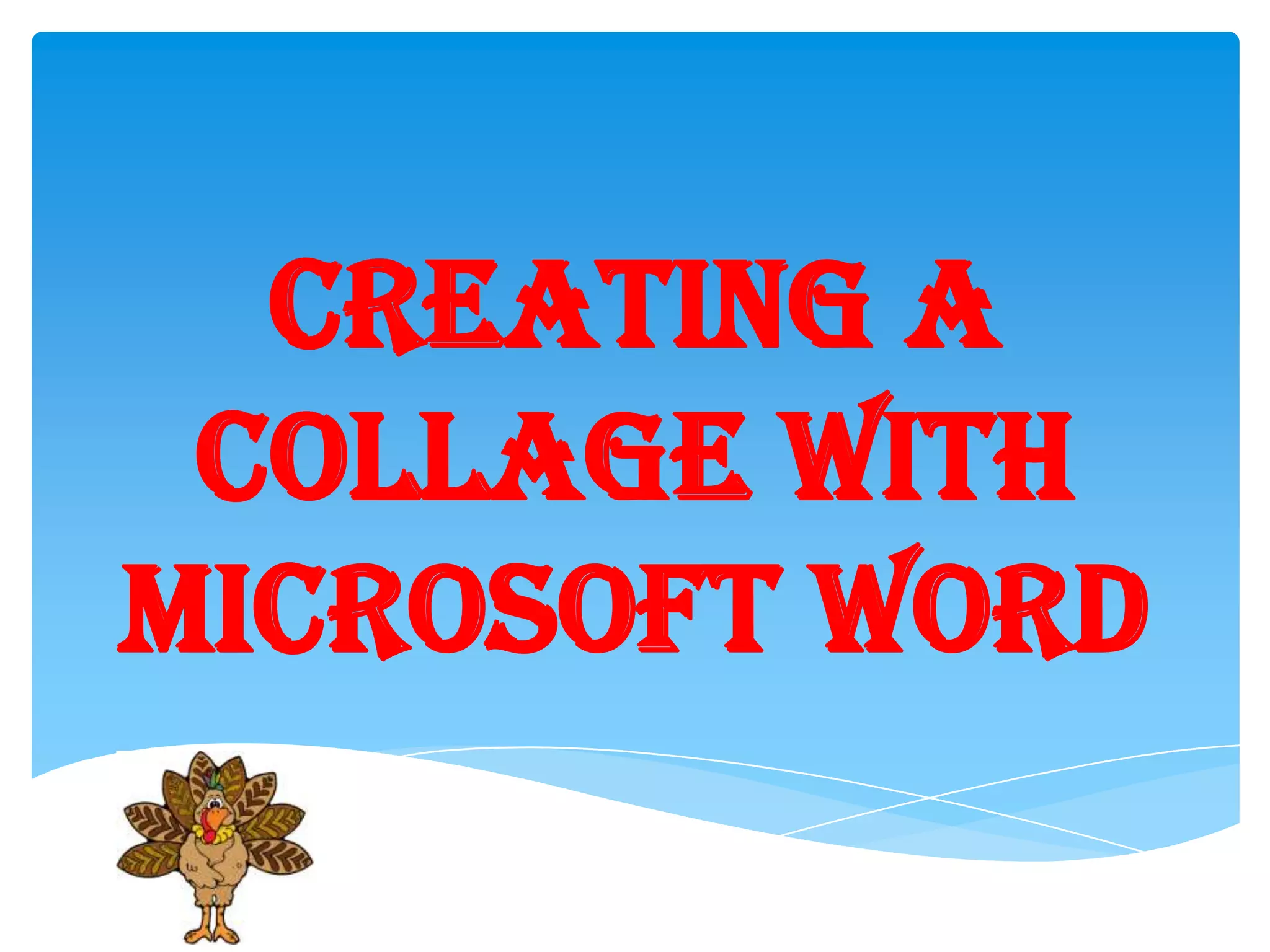 Thanksgiving Collage with Microsoft Word | PPT