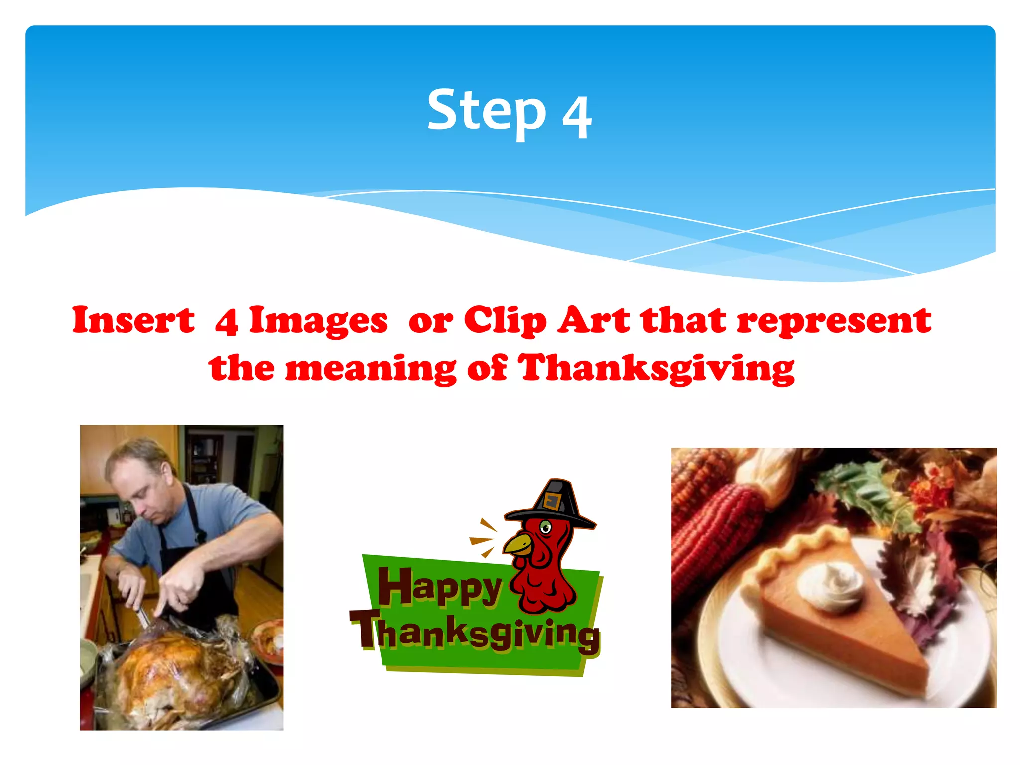 Thanksgiving Collage with Microsoft Word | PPTX