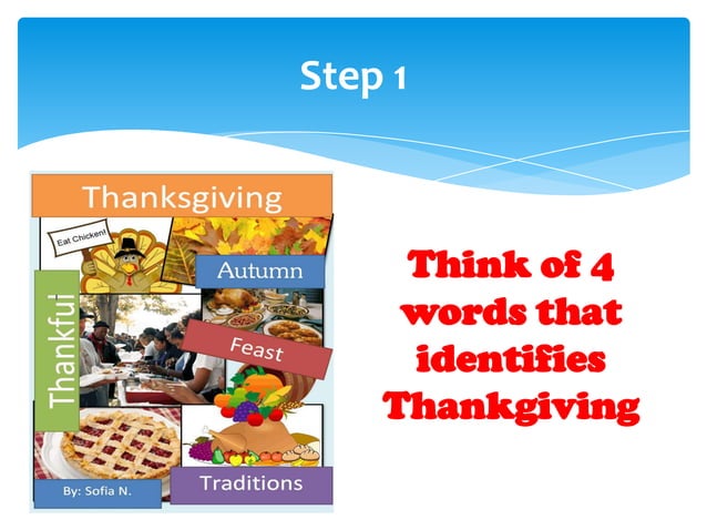 Thanksgiving Collage with Microsoft Word | PPT