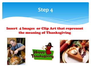 Thanksgiving Collage with Microsoft Word | PPT
