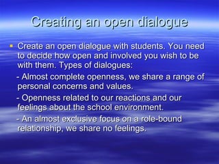 Creating a comfortable learning environment | PPT