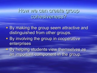 Creating a comfortable learning environment | PPT