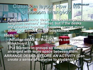 Creating a comfortable learning environment | PPT