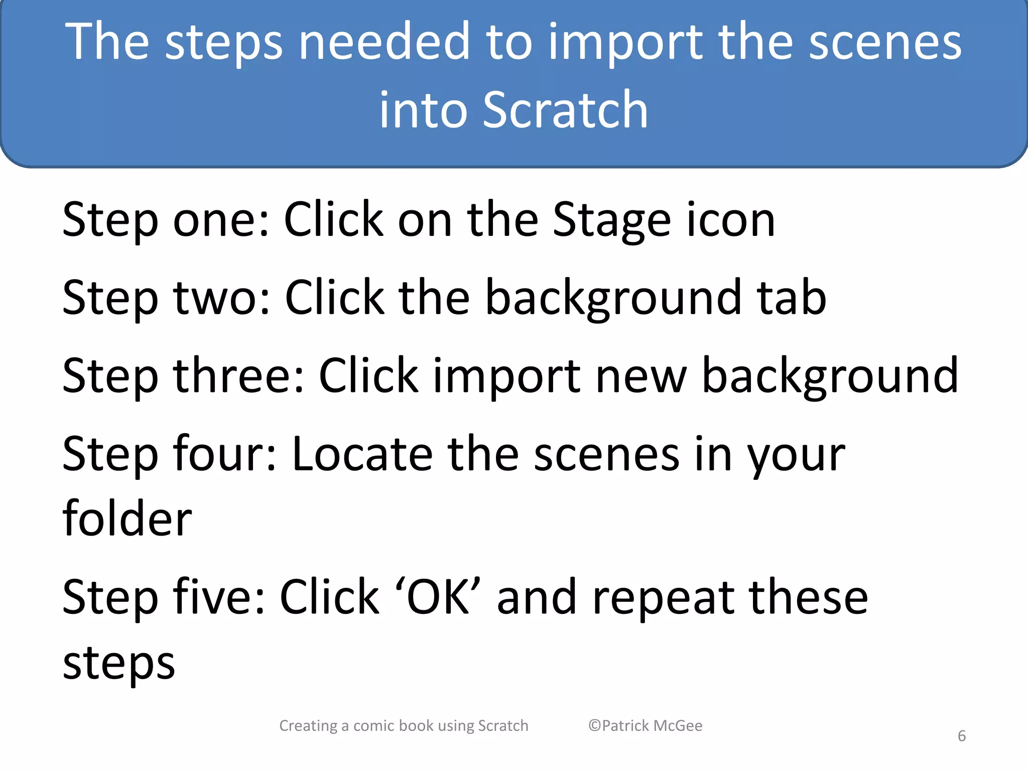 Creating a comic in Scratch v1.4 for Year 7 | PPTX